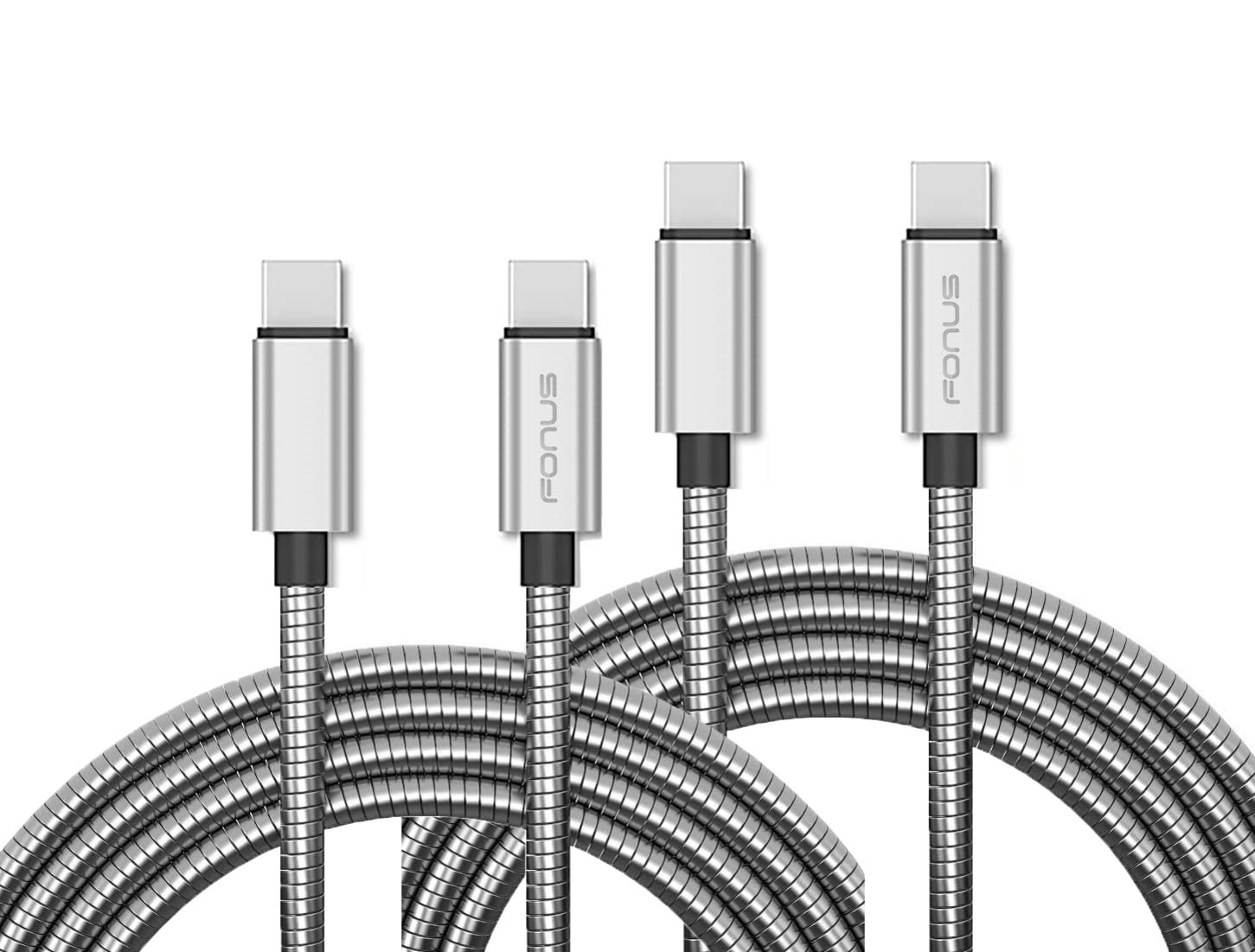 Fast Charge 3ft and 6ft Long Metal PD USB-C Cables for Samsung Galaxy ...