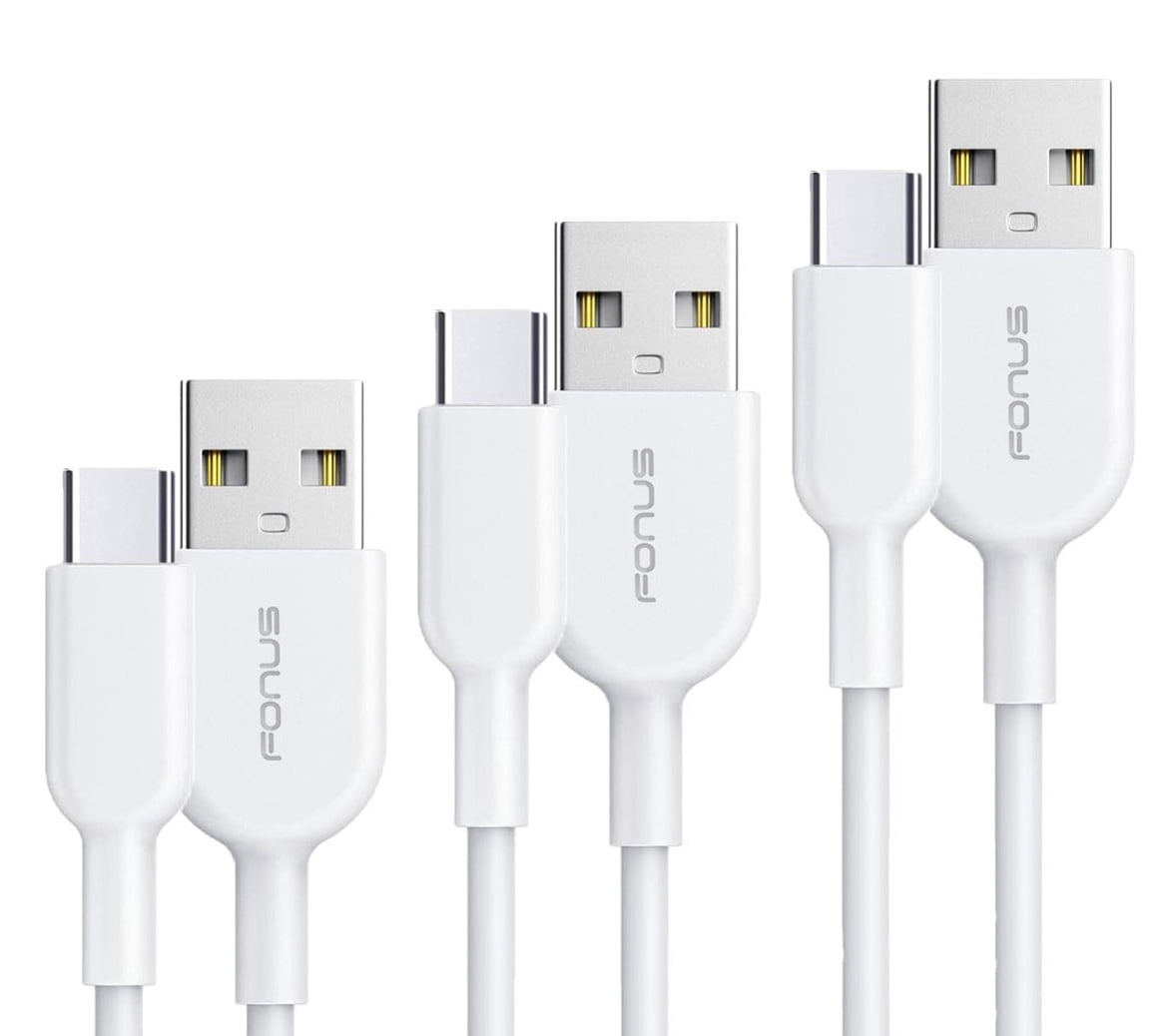 Fast Charge 3ft, 6ft and 10ft Long USB-C Cable for TCL 50 XE NXTPAPER ...