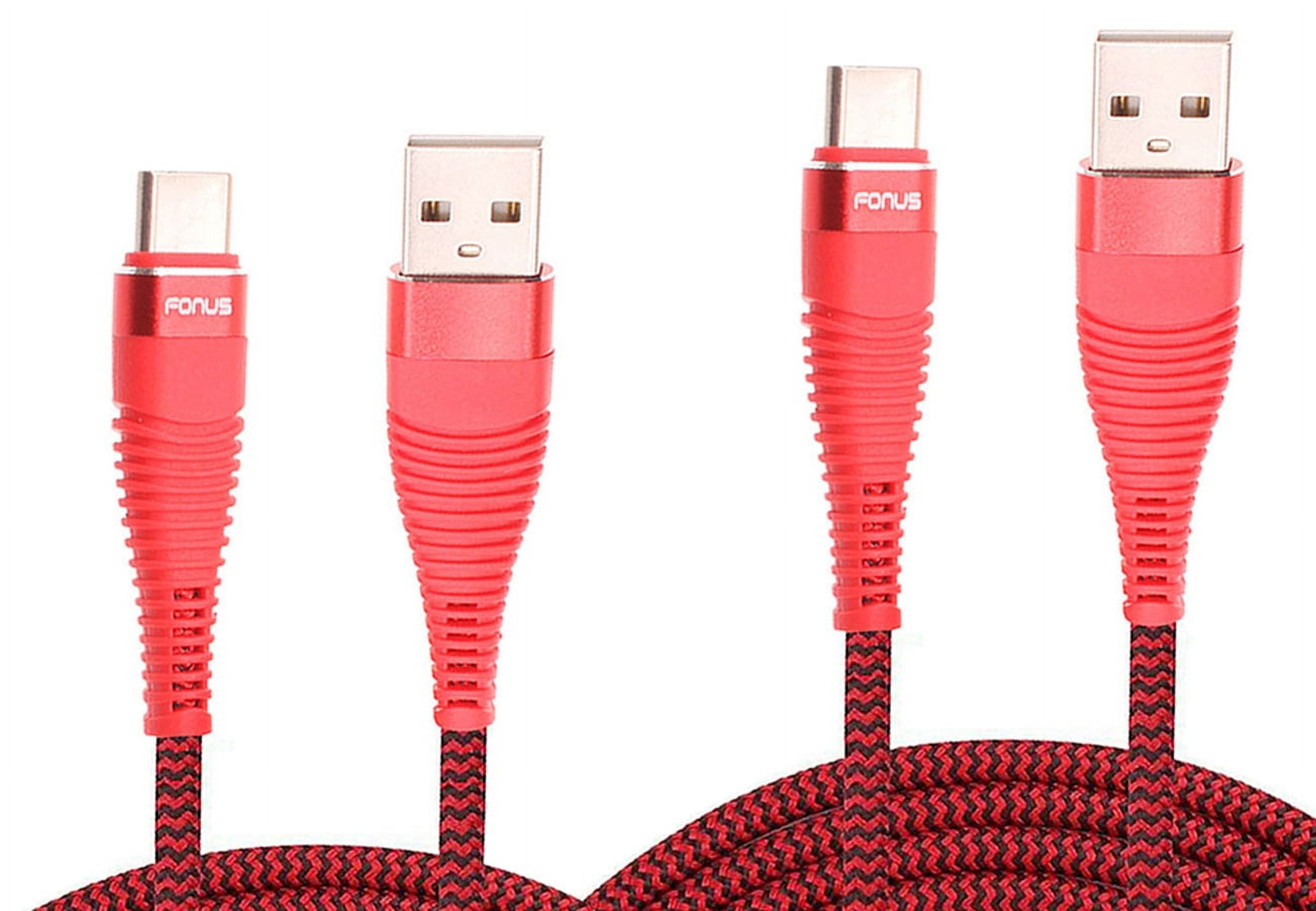 Fast Charge 6ft and 10ft Long USB-C Cables for Cricket Vision Plus ...