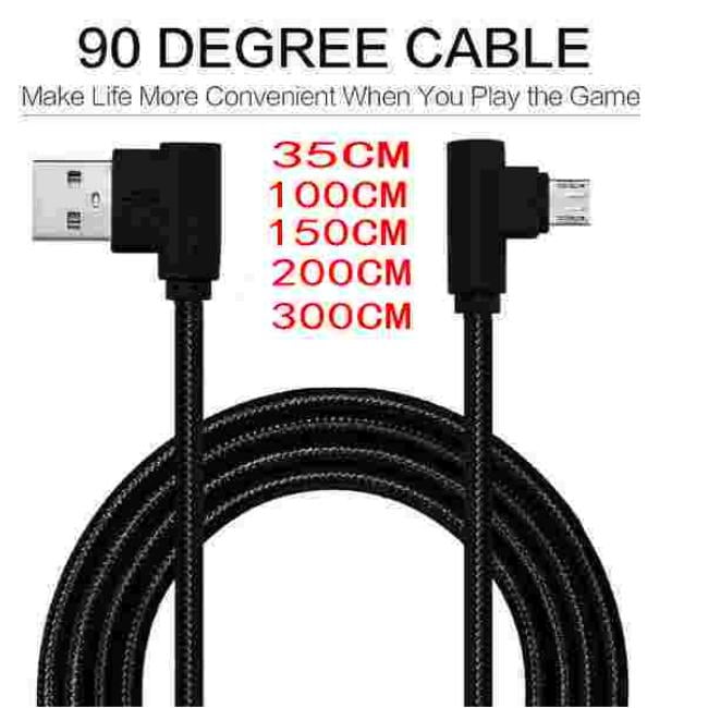 Fast Charge with 90 Degree Connector Tangle-Free Micro USB Type C Phone ...