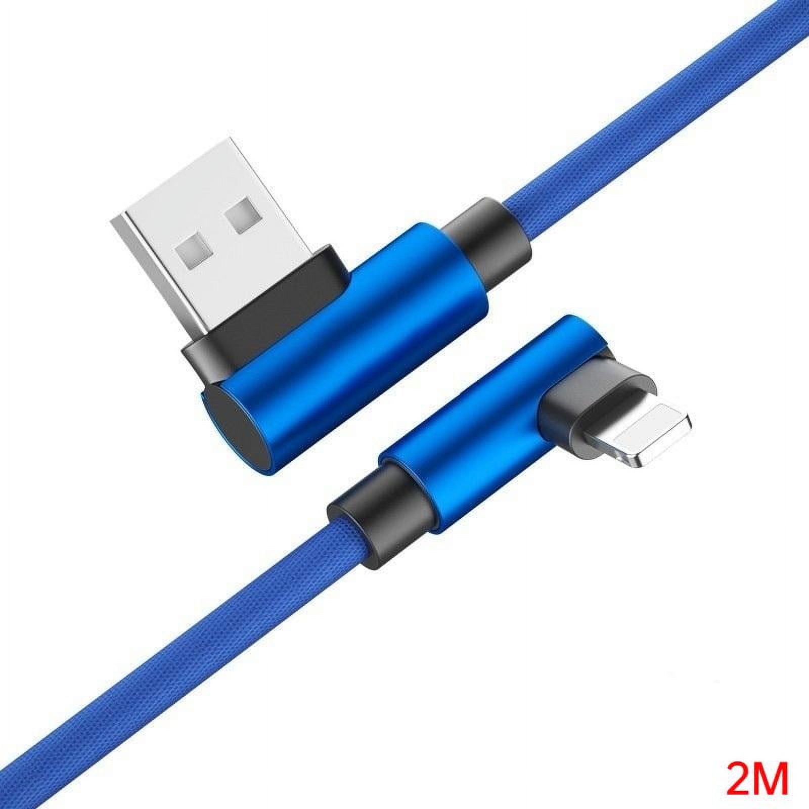 Fast Charge with 90 Degree Connector Tangle-Free Micro USB Type C Phone ...