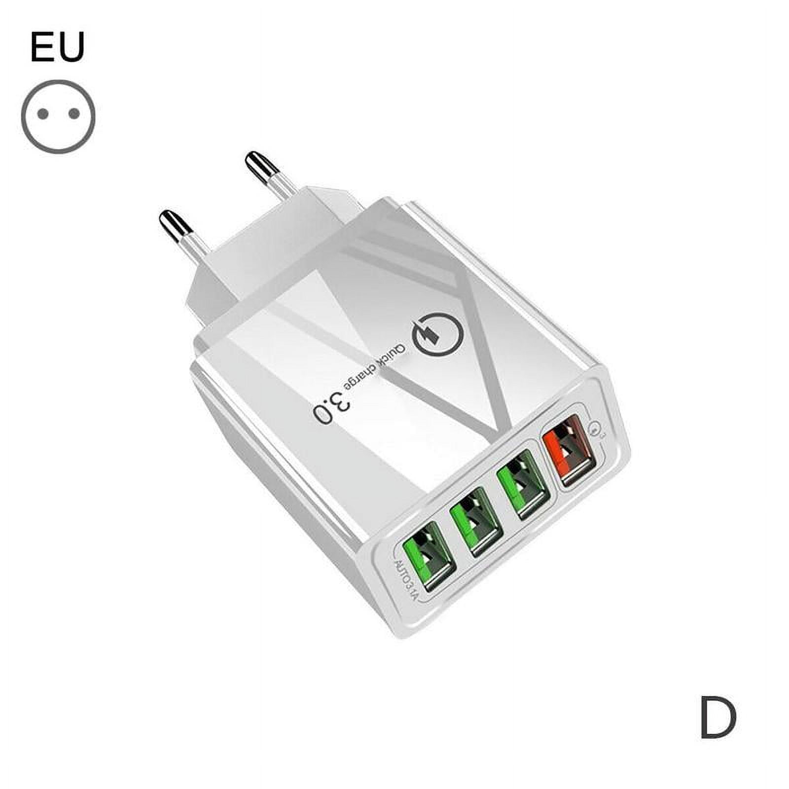 Fast Charger 4-USB Port 5V 3A Power Supply Adapter For Cell Phone ...
