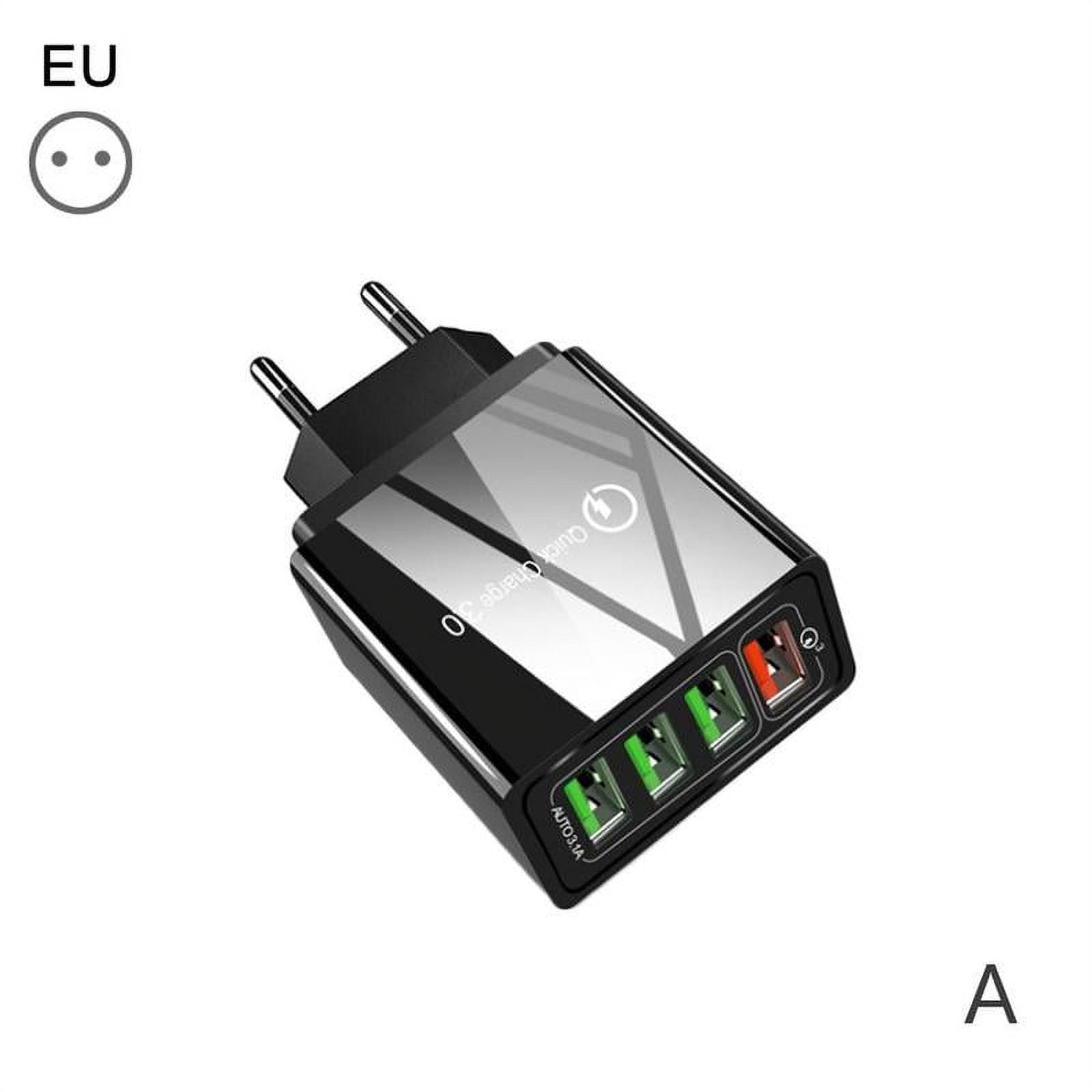 Fast Charger 4-USB Port 5V 3A Power Supply Adapter For Cell Phone ...