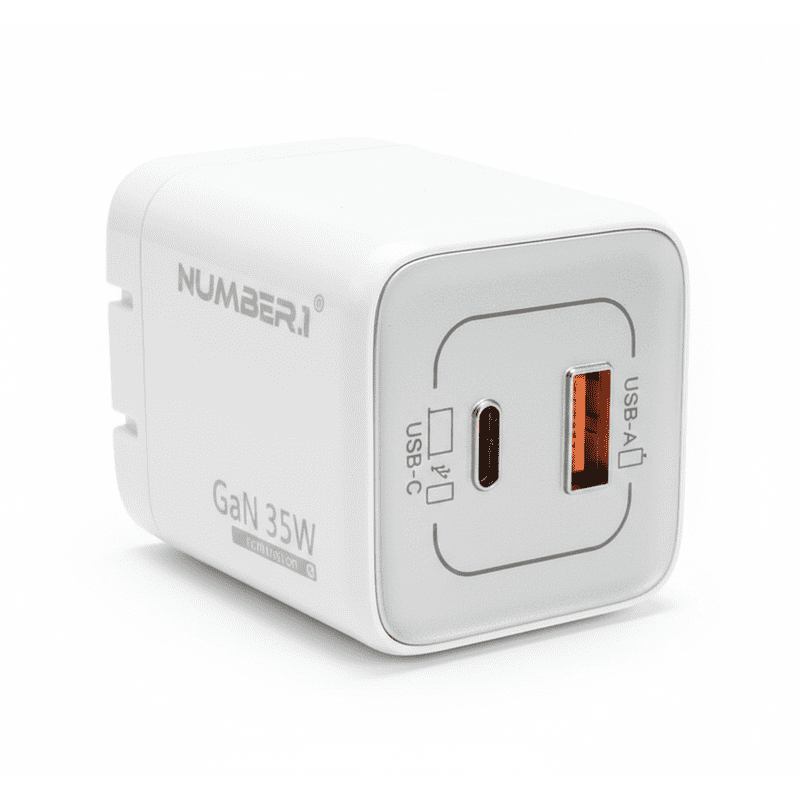 Entronix Universal Wall Charger 35W Dual Port USB Type C + Type A Fast ...