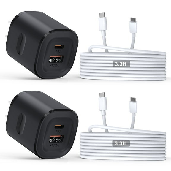 66W GaN USB-C 3 Ports Wall Charger，Fast Charger for Travel/Office ...
