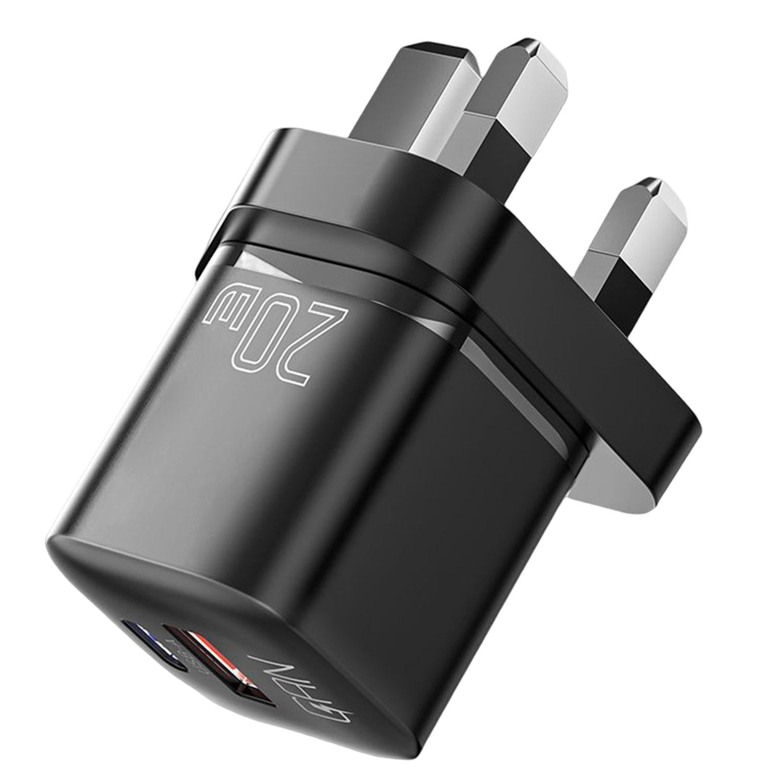 Fast Charger Plug, 20W USB C Wall Charger, Dual Port PD Power Delivery ...