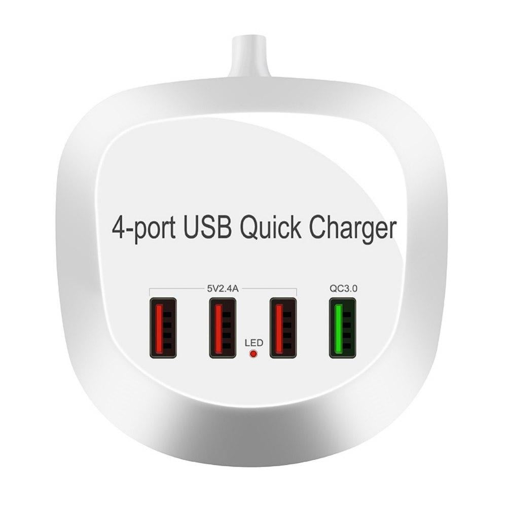 Fast Charger, Quick Charge 3.0, Bolts Pro, 4-Port USB Ultra Fast Smart ...