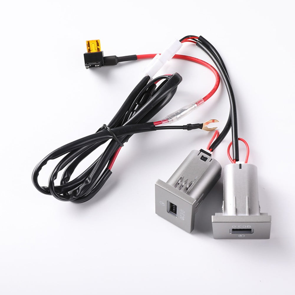 Fast Charger Socket USB QC3.0 Port Charging Power Adapter For Ford ...