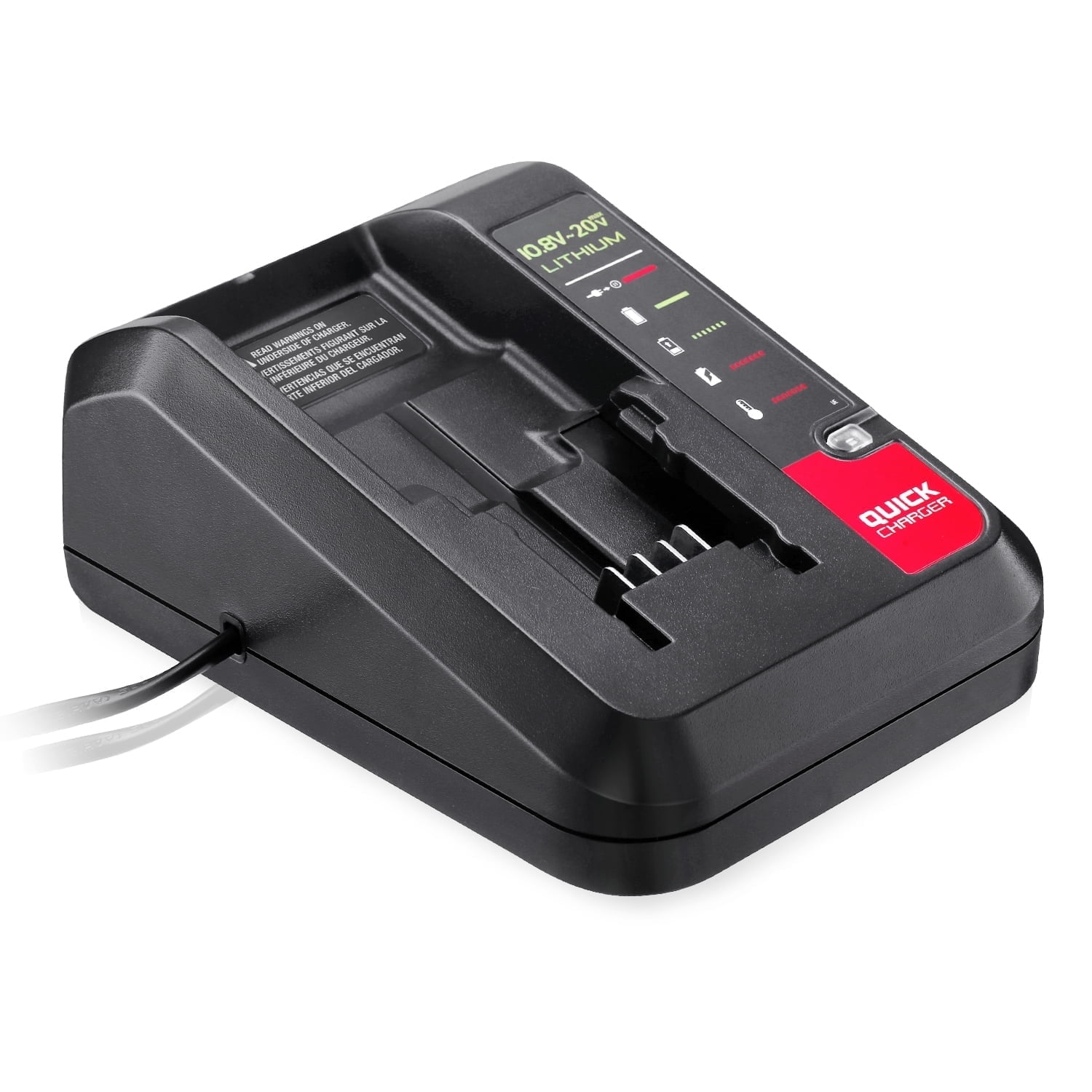 Powerextra 20V Lithium Battery Charger for Porter Cable and Black ...