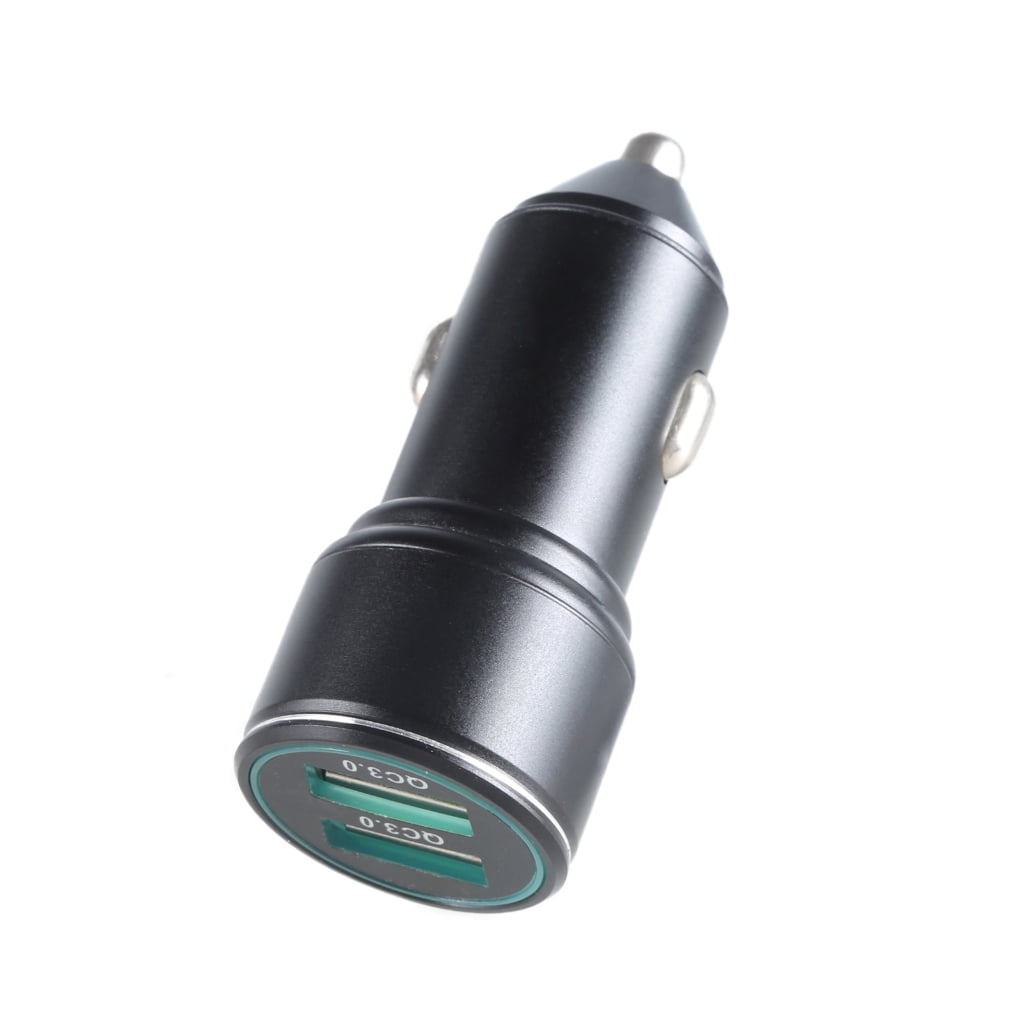 Fast Charging Car Adapter 2 USB QC3.0 18W All Metal Lighter for Tablets ...