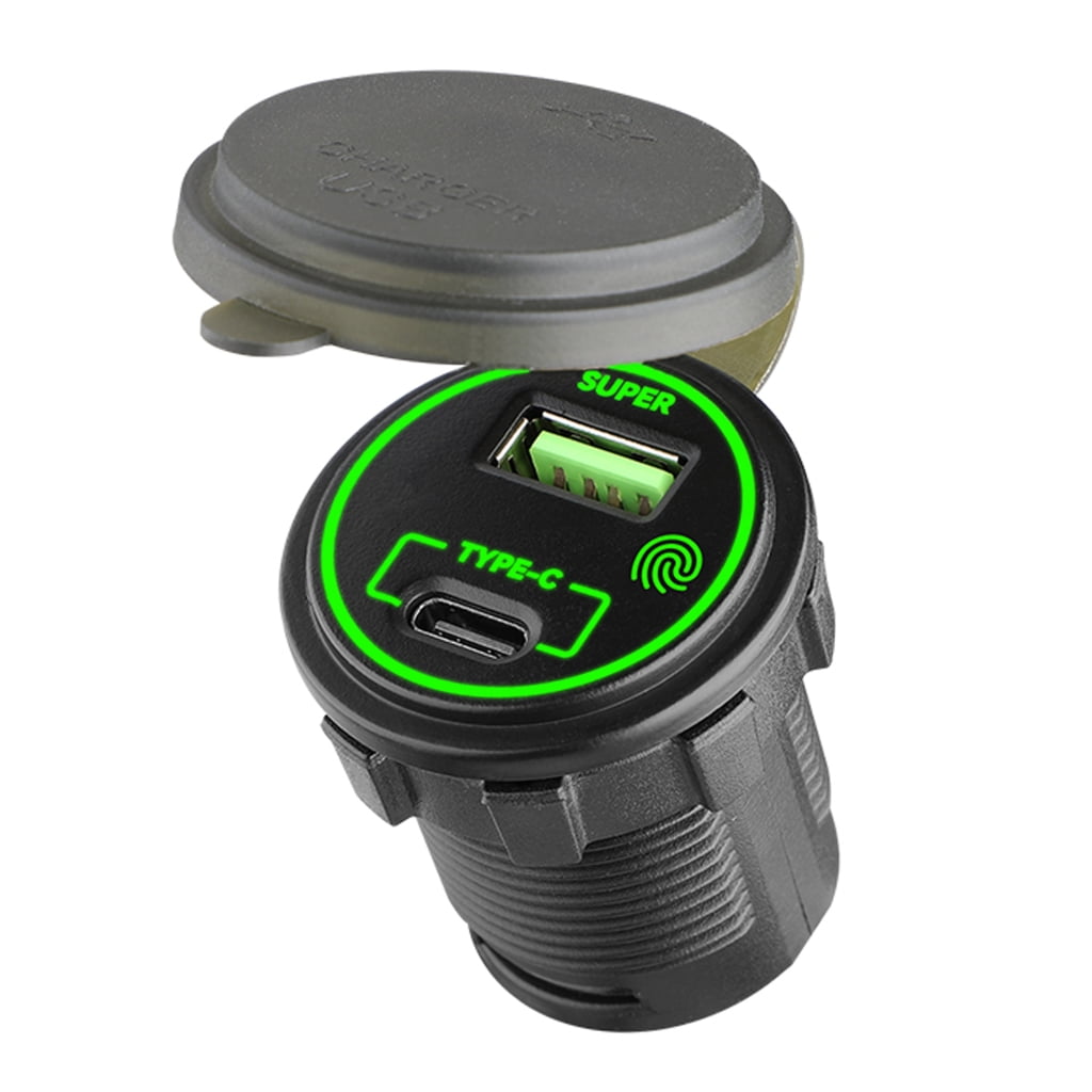 Fast Charging Car Adapter 66W USB Type C and USB Double Port with ...