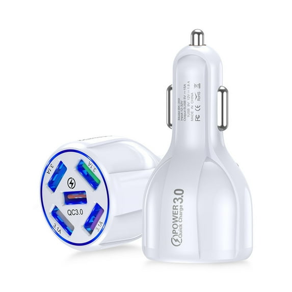 Fast Charging Car USB Charger 5 Port,Quick Charge 3.0 15A Charger ...