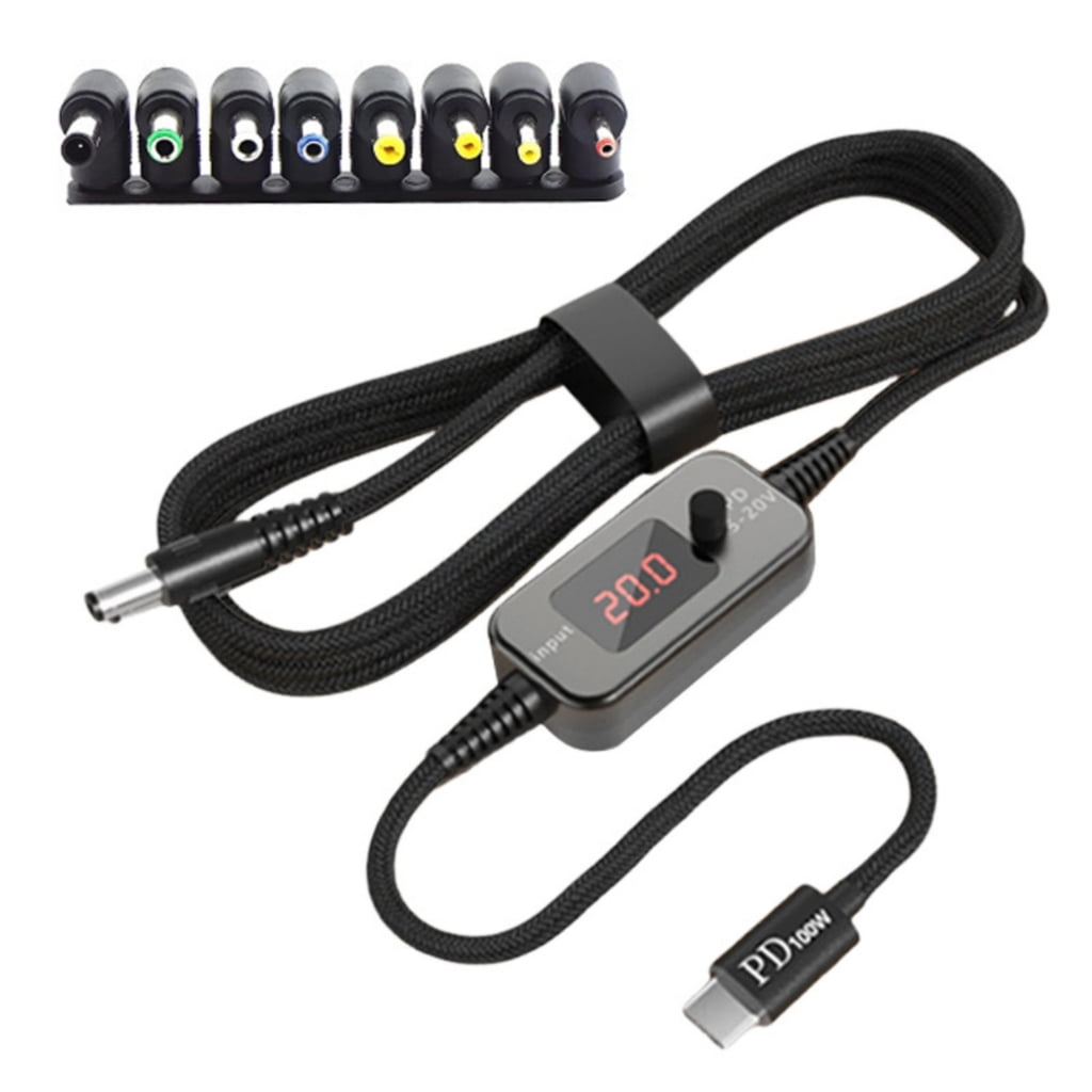 Fast Charging DC5521 Power Cord 5V To 20V Adjustable Voltages For ...