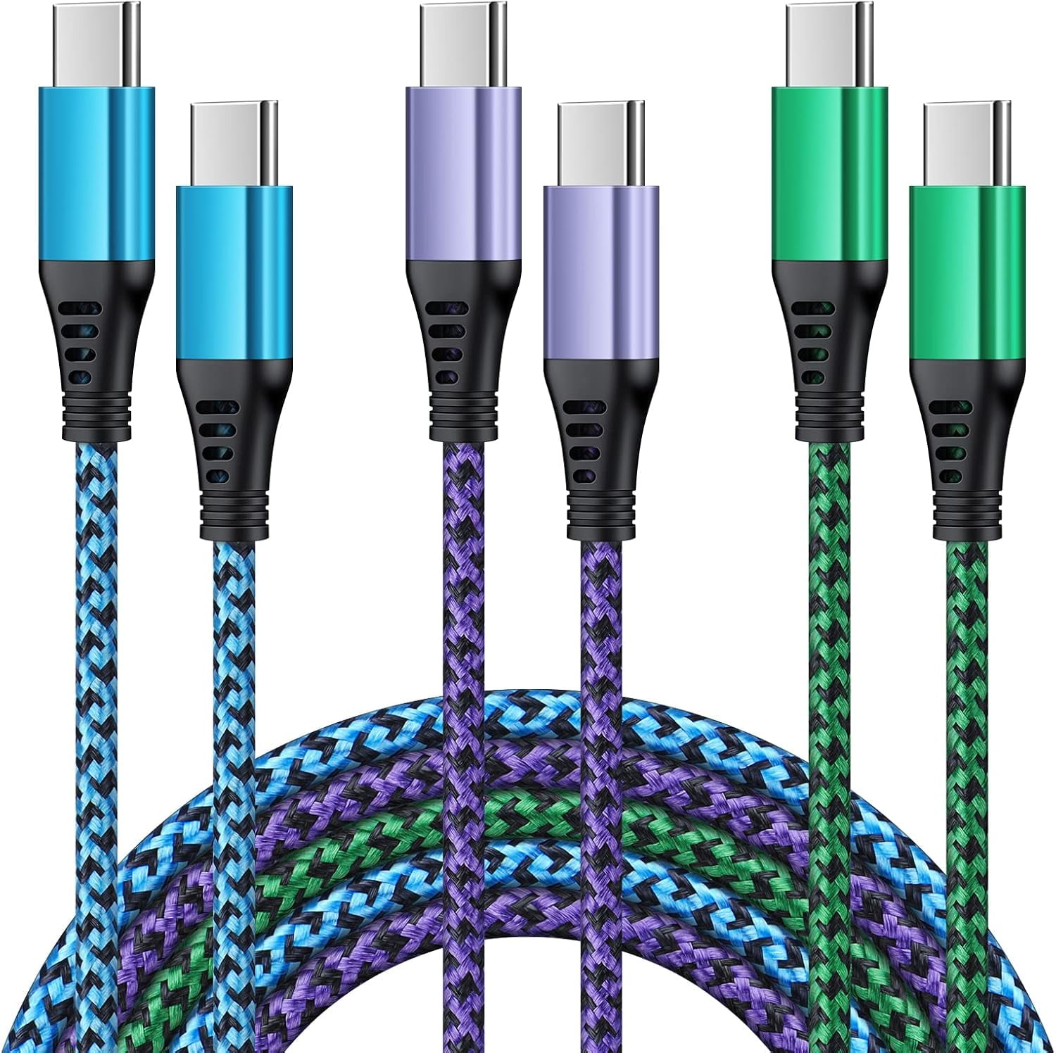 Fast Charging & Data Sync】The USB C to USB C Cable charge your device ...