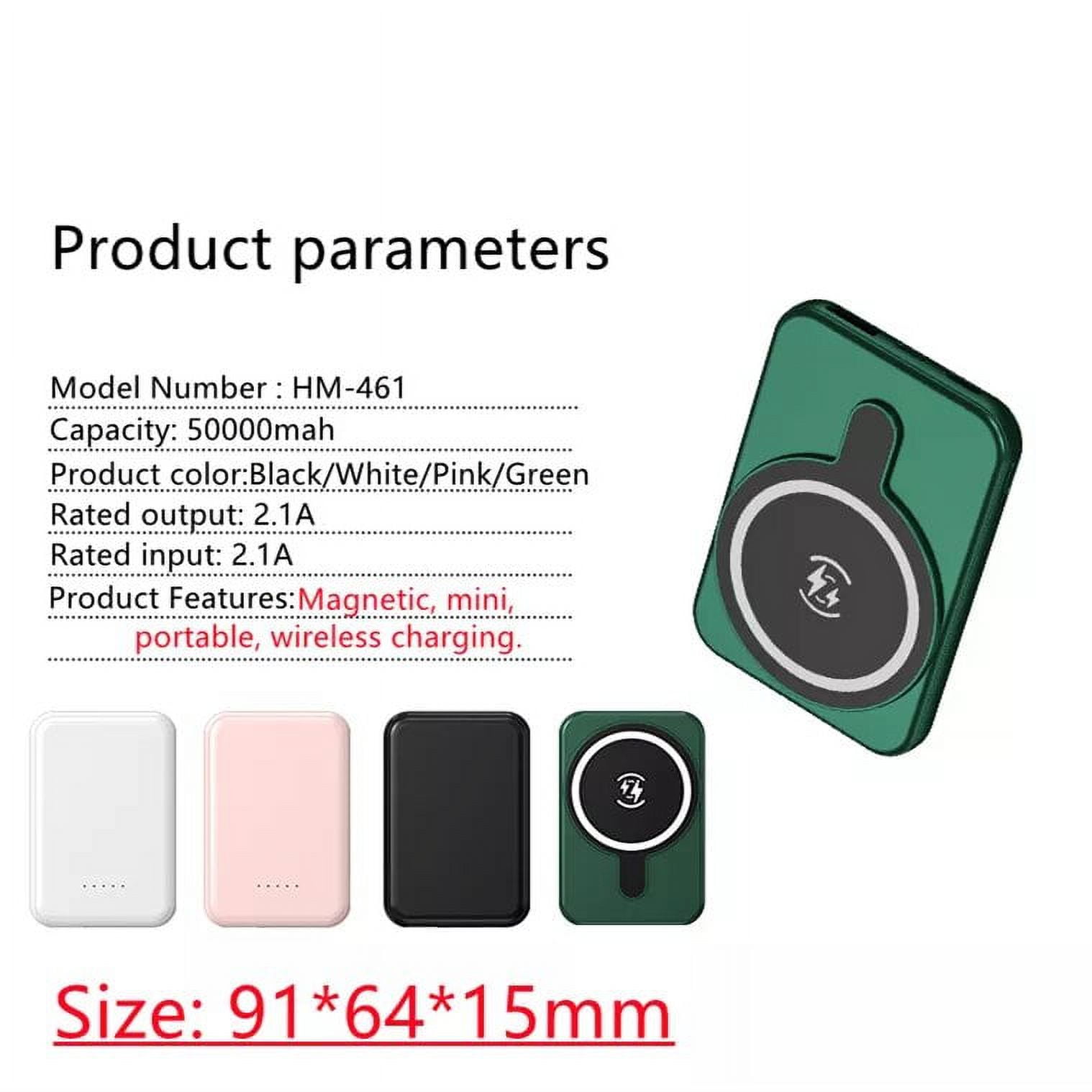 Fast Charging Mini Magnetic Wireless Power Bank 5000 MAh Portable ...