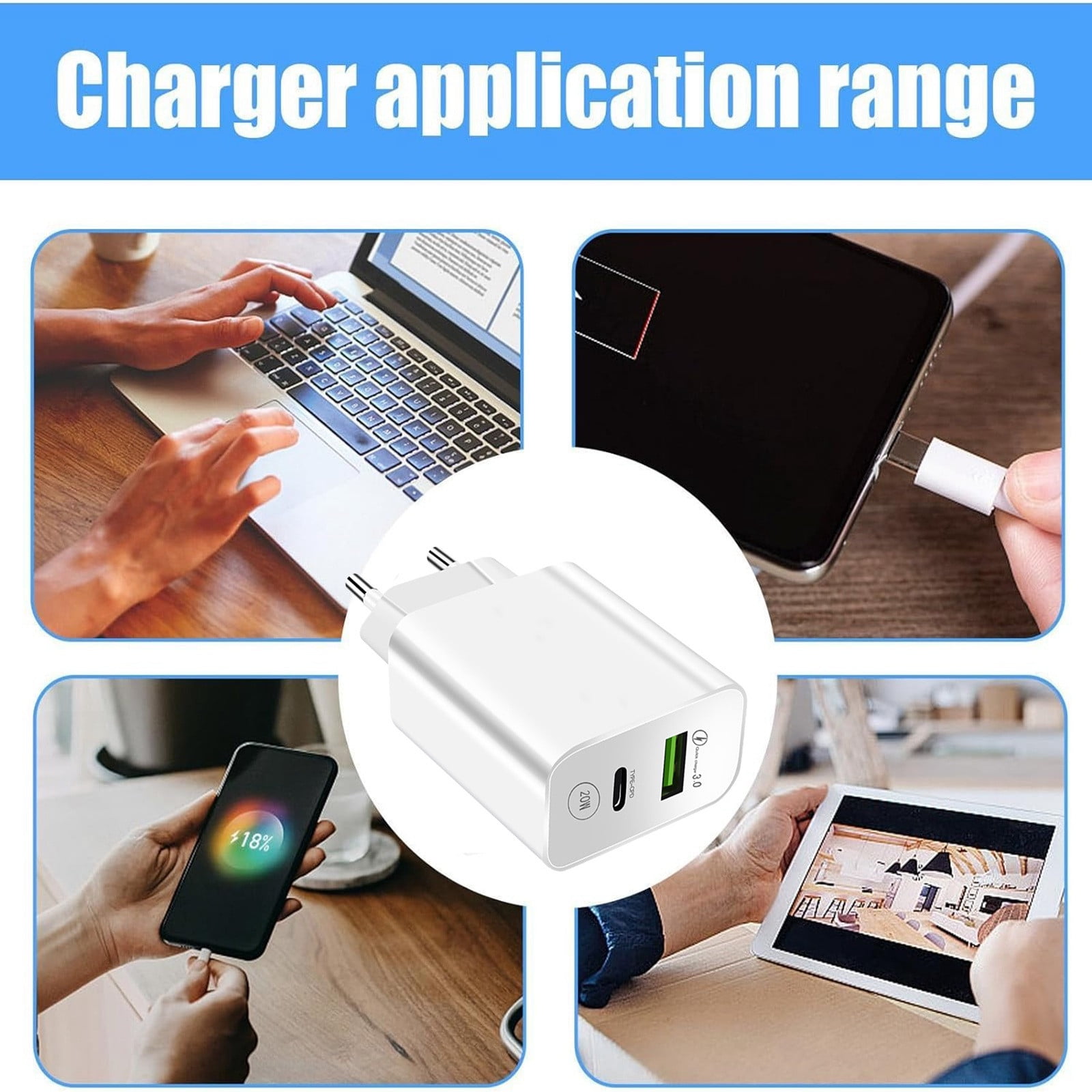 "Fast Charging PD12W USB + Type C Wall Charger: Your Devices With Speed ...