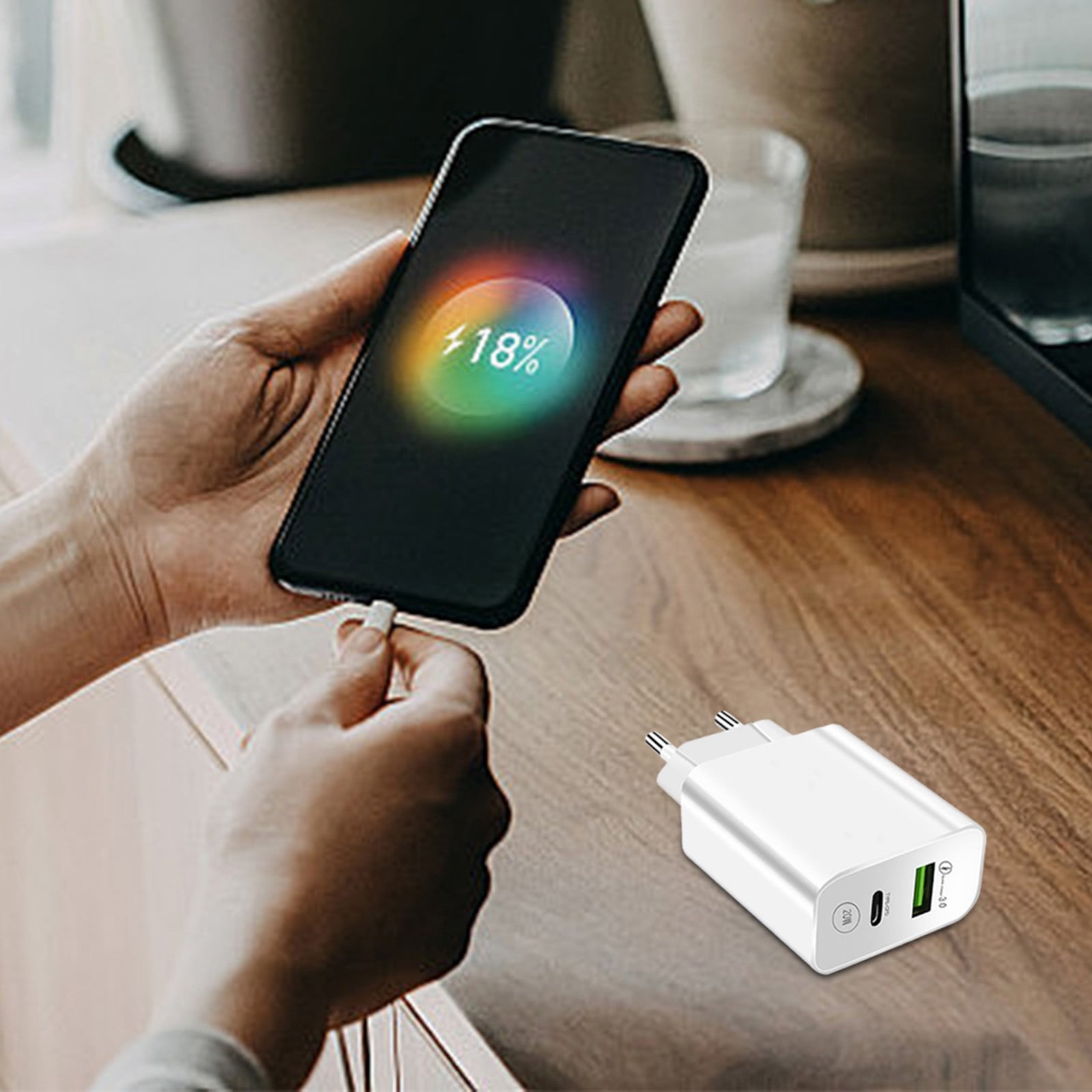 "Fast Charging PD12W USB + Type C Wall Charger: Your Devices With Speed ...
