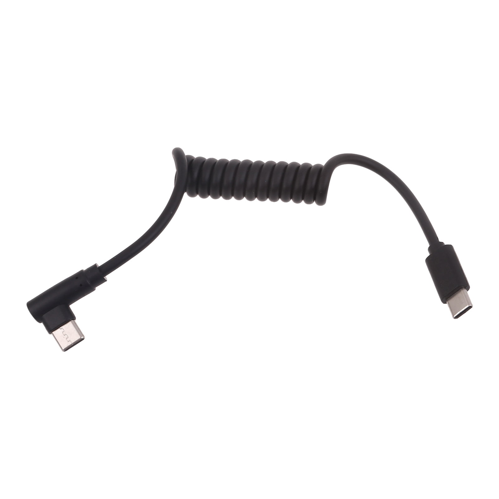 Fast Charging Type C to Type C Coiled Cable 90 Degree Right Designs ...