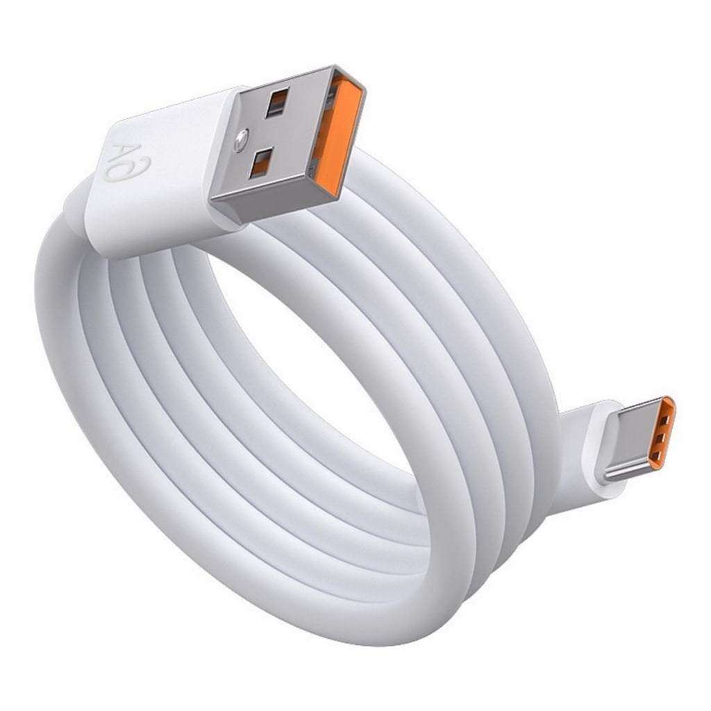 Fast Charging USB to USB C Data Cable White Sync Wire Line for Phone 15 Series - Walmart.com