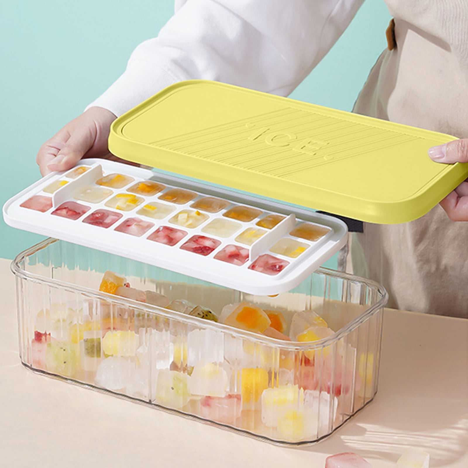 Fast Checkout Now, Ice Tray Mo-ld Ice Box, Freezer Ice Cubes Box, BPA ...