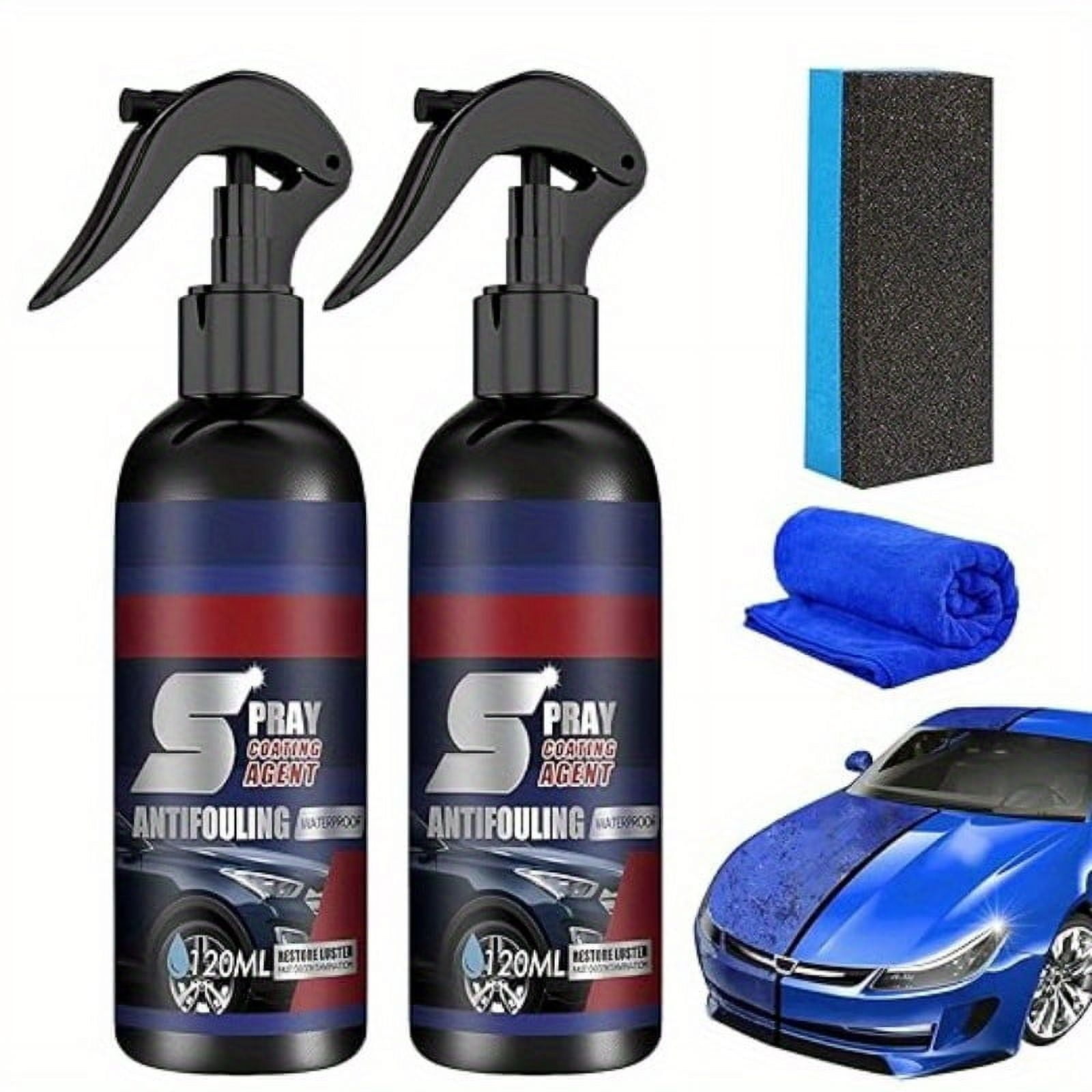 Fast Coating Car Wax Polish - 1/2 Bottles, Waterless Car Wash Agent ...
