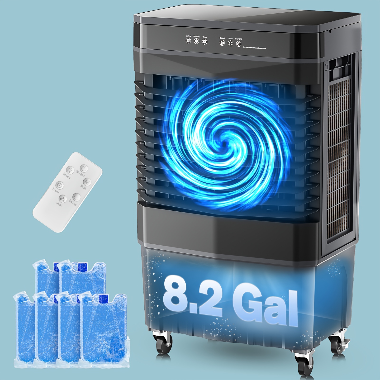 [Fast Cooling Swamp Cooler] Portable Glass Top Evaporative Air Cooler ...