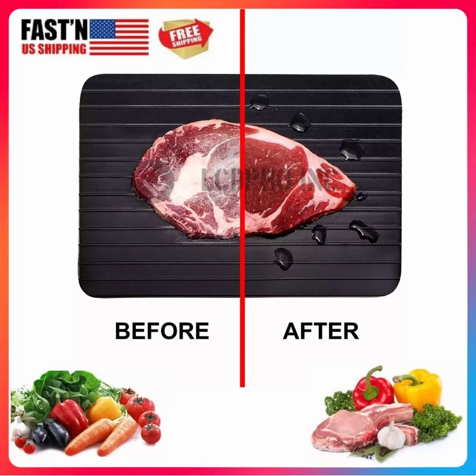 Fast Defrosting Tray Rapid Thawing Board Safe Defrost Meat Frozen Food ...