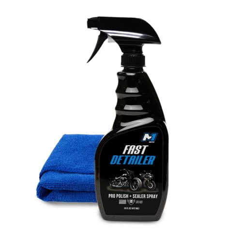 Fast Detailer Motorcycle Cleaner, Pro Polish Plus Sealer Spray, All-in ...