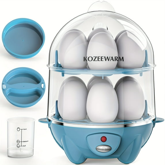Fast Double Layer Egg Cooker Suitable for Boiled, Scrambled, Steamed ...