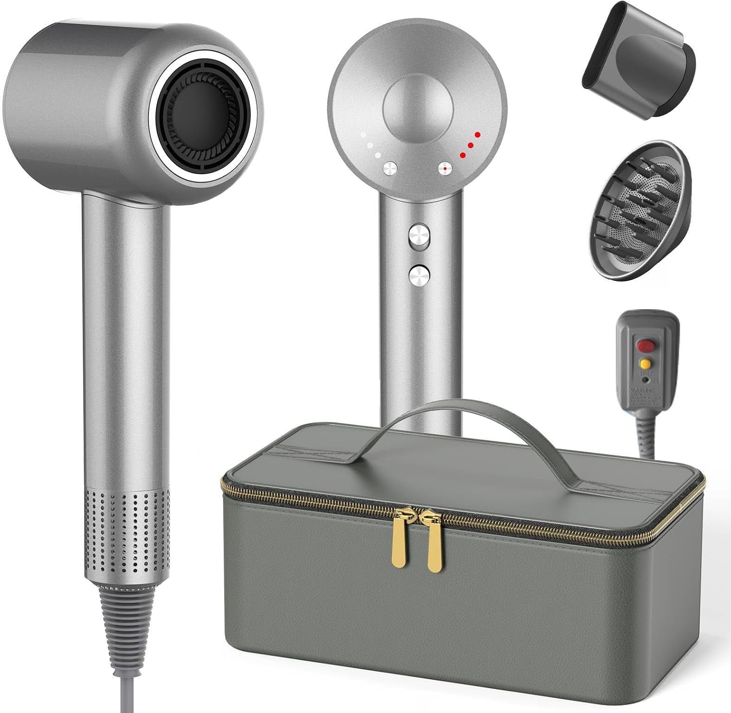 Fast Drying Negative Ion Hair Dryer with ALCI Safety Plug, Quiet High ...