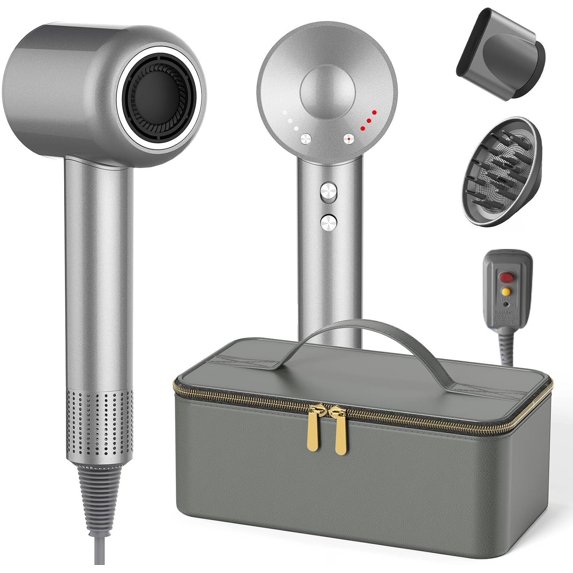 Fast Drying Negative Ion Hair Dryer with ALCI Safety Plug, Quiet High ...