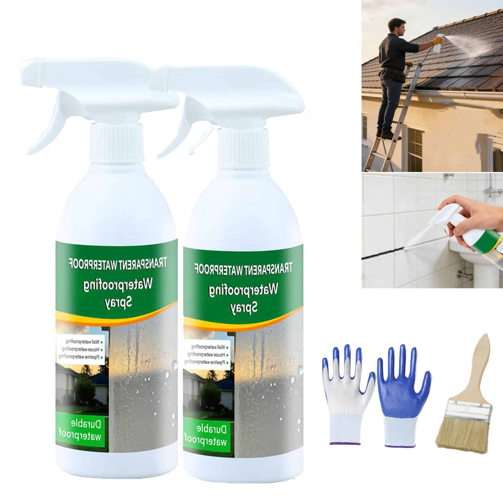 Fast-Drying Transparent Leak Spray, Waterproof Sealant Spray with Fast ...