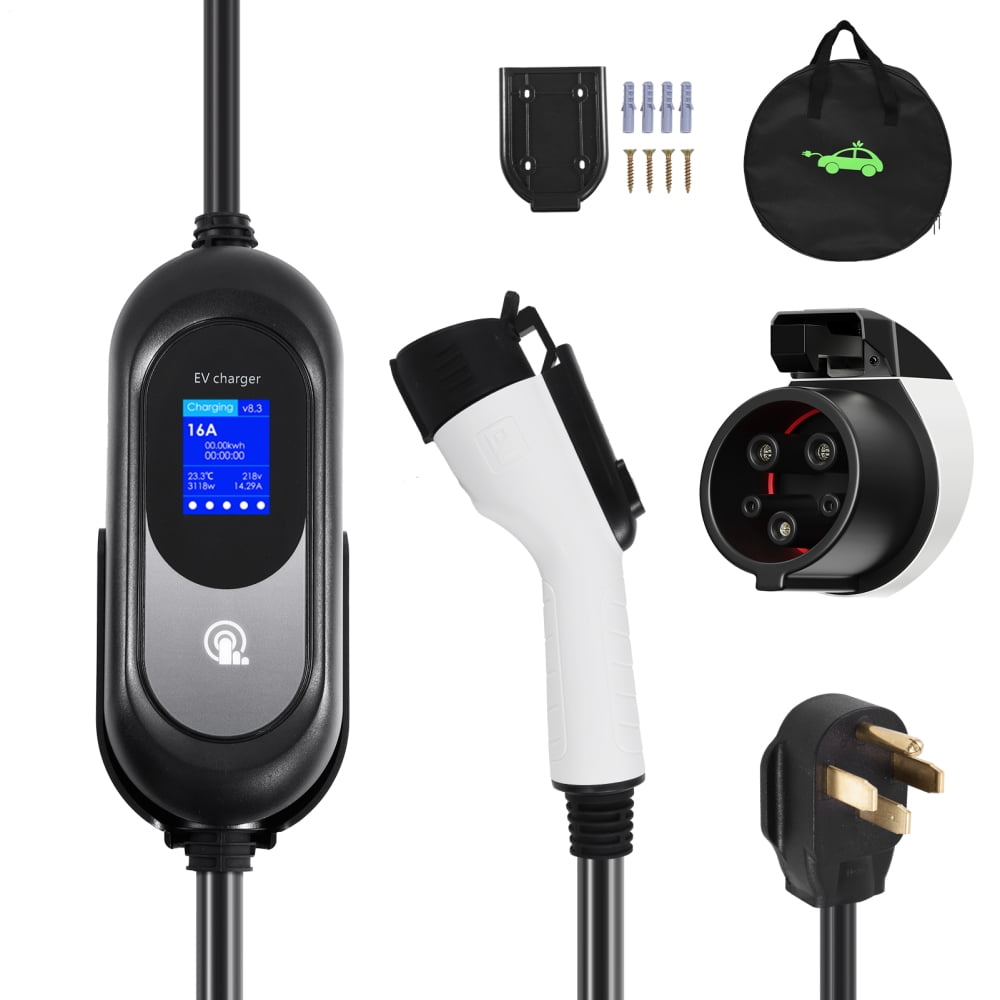 Fast EV Charger, 110-240V 11.5kW 50A Output Max, SAE J1772 Interface ...