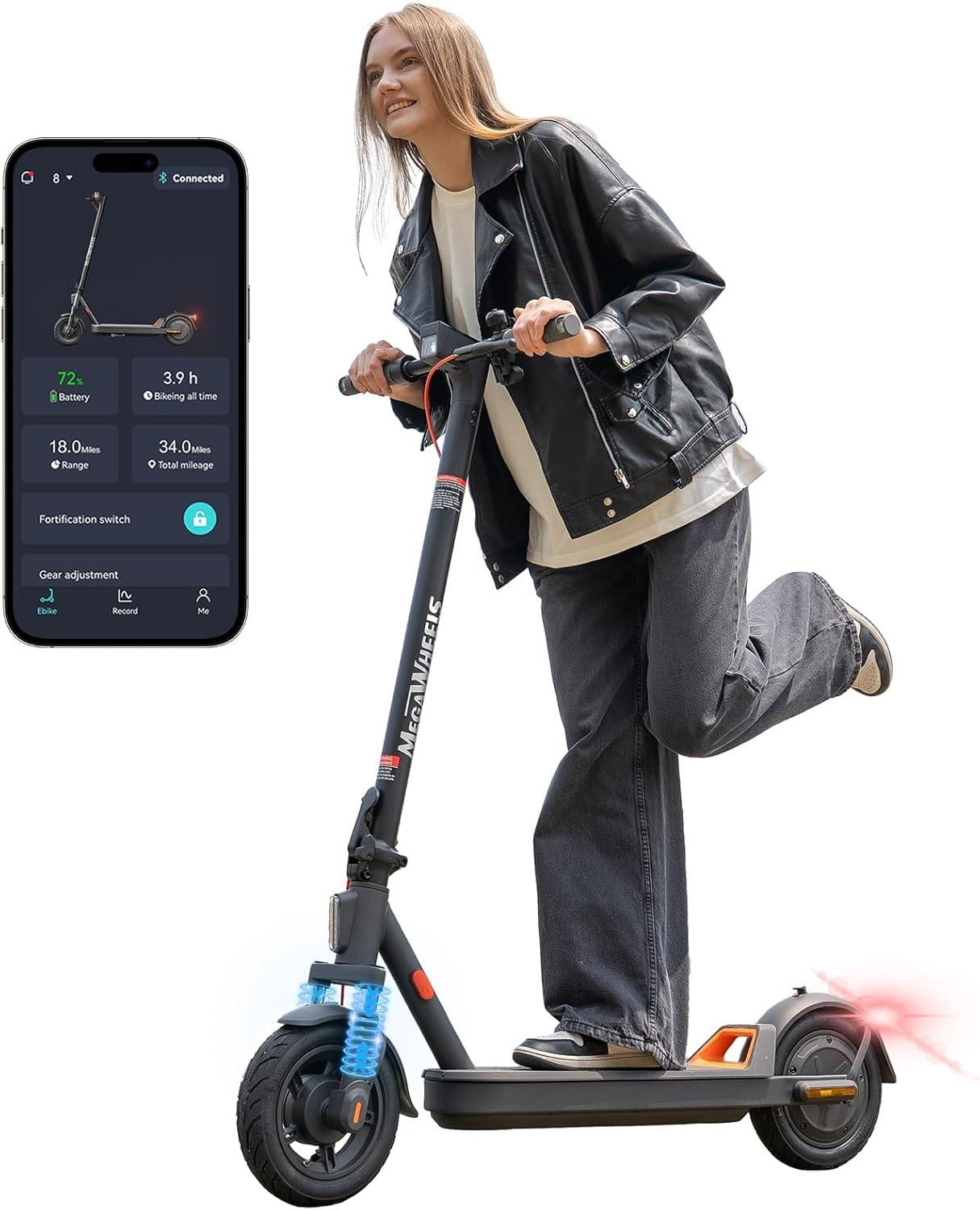Fast Electric Scooter, Peak 600W Motor,20 Mph Fast Scooter, 28 Miles ...
