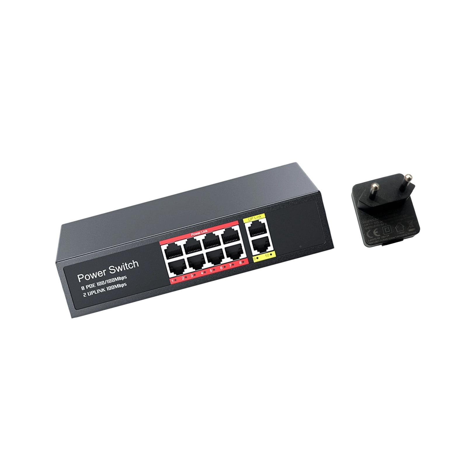 Fast Ethernet 8 Port 48V Switching Universally Camera Compatibility ...