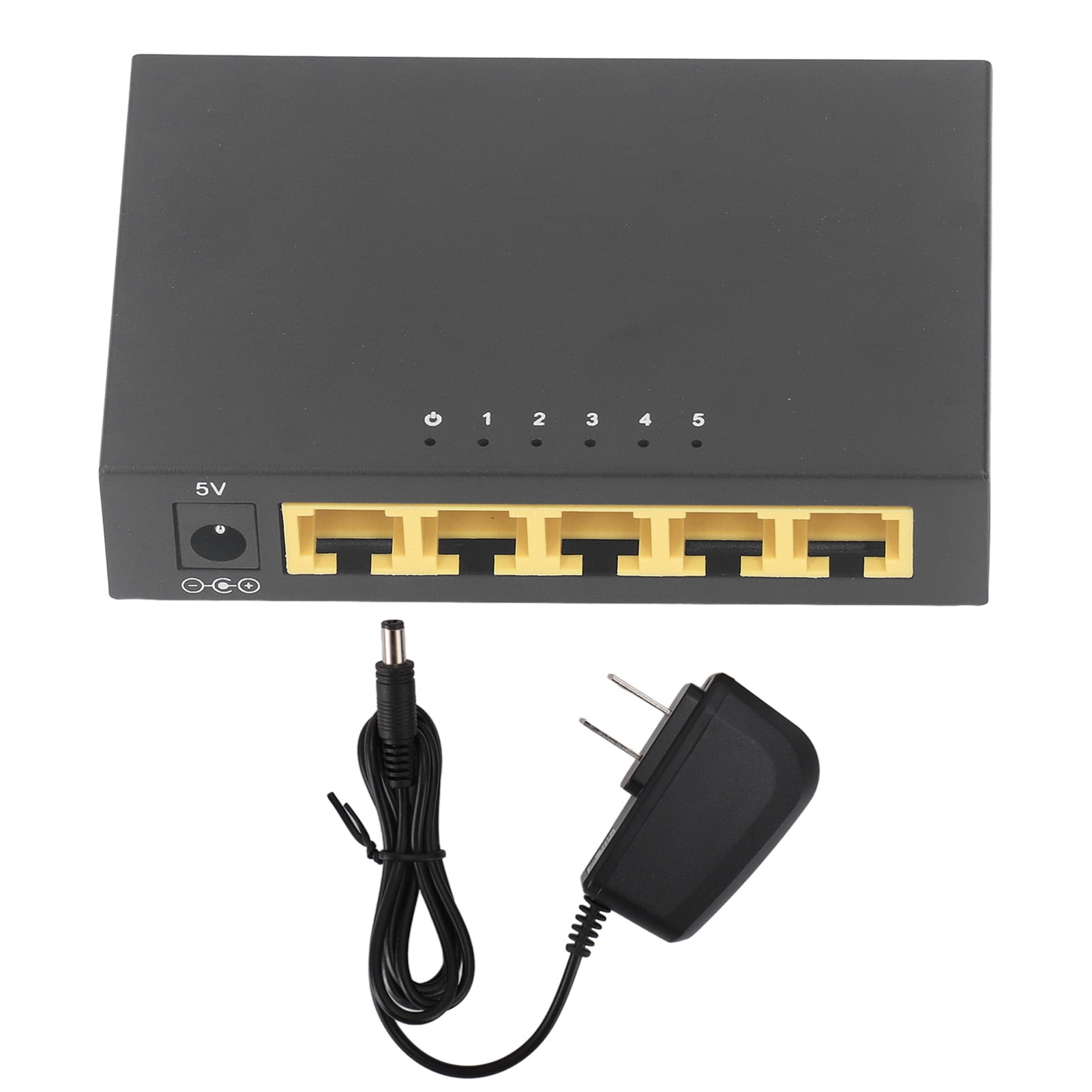 Fast Ethernet Switch 5 Ports 10/100Mbps AI Detection VLAN Mode Auto ...