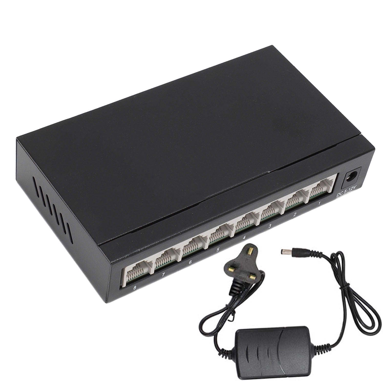 Fast Ethernet Switch 8 Ports 10 100 1000Mbps Anti Thunder Auto ...