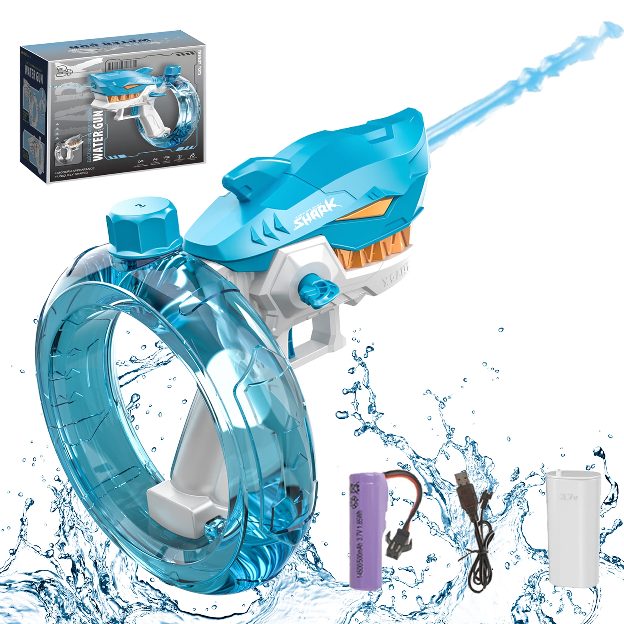 Fast Fill Electric Water Guns Blue, 14 oz, 7.95 x 7.40 x 6.70 in ...