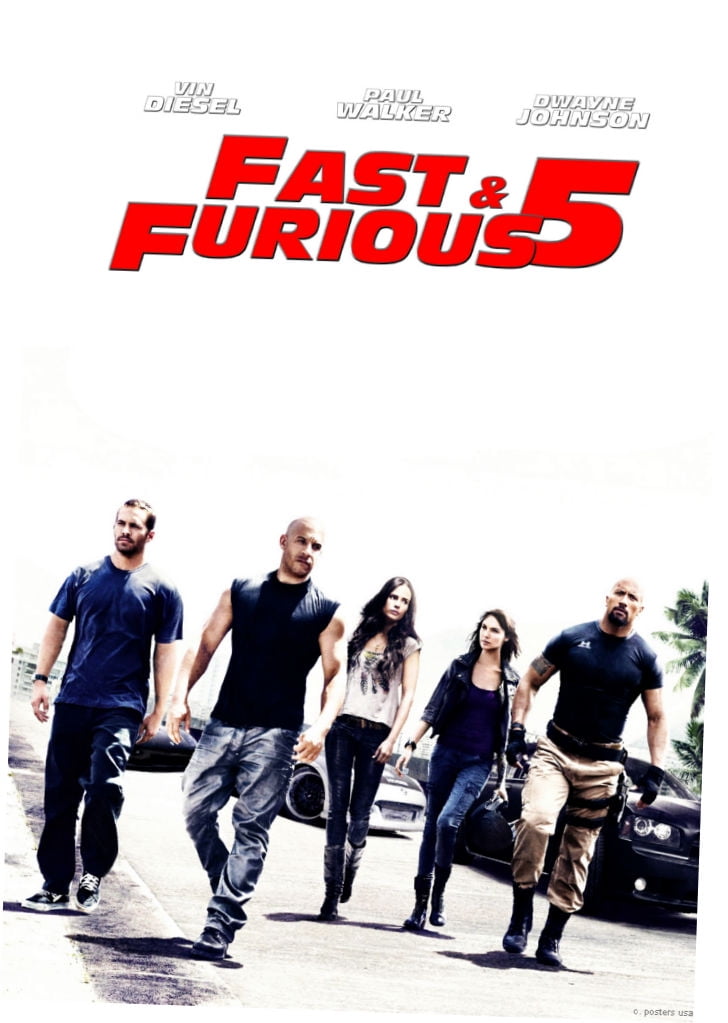 Fast Five Poster Metal Sign 8inx 12in Art Print on Metal 8x12 Multi ...
