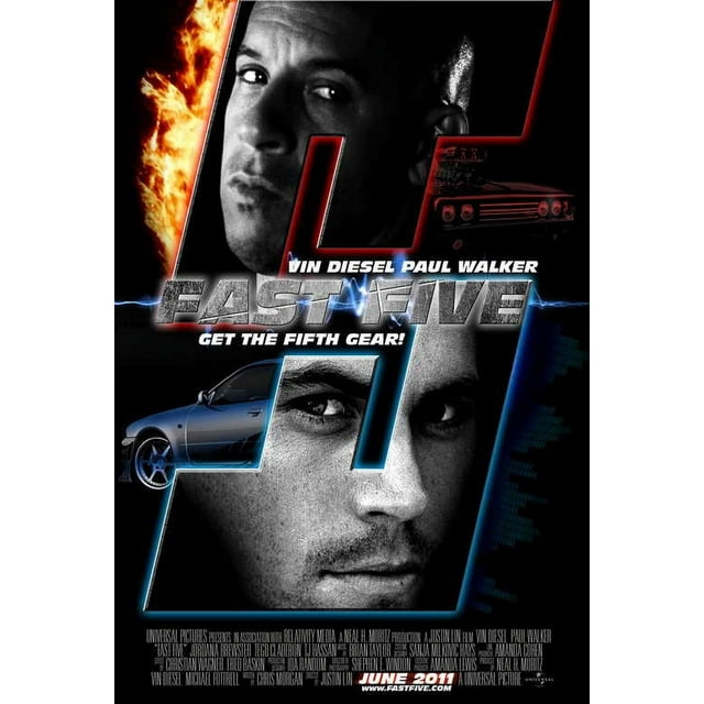 Fast Five - movie POSTER (Style B) (27" x 40") (2011) - Walmart.com