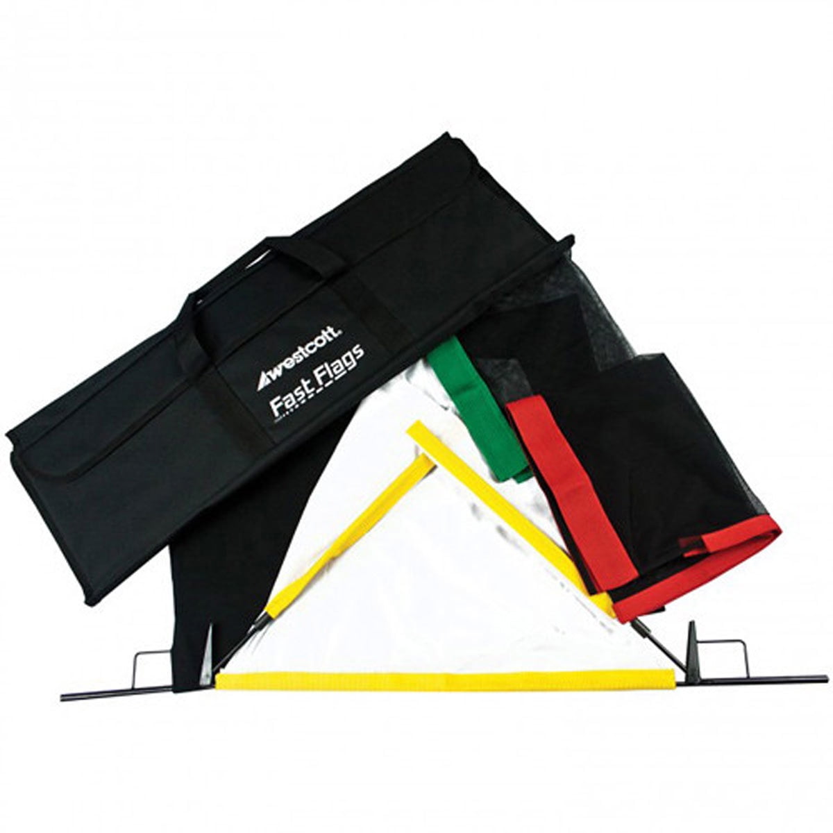 Westcott Fast Flags 24" x 36" Kit with Frames, Fabrics and Storage Bag ...