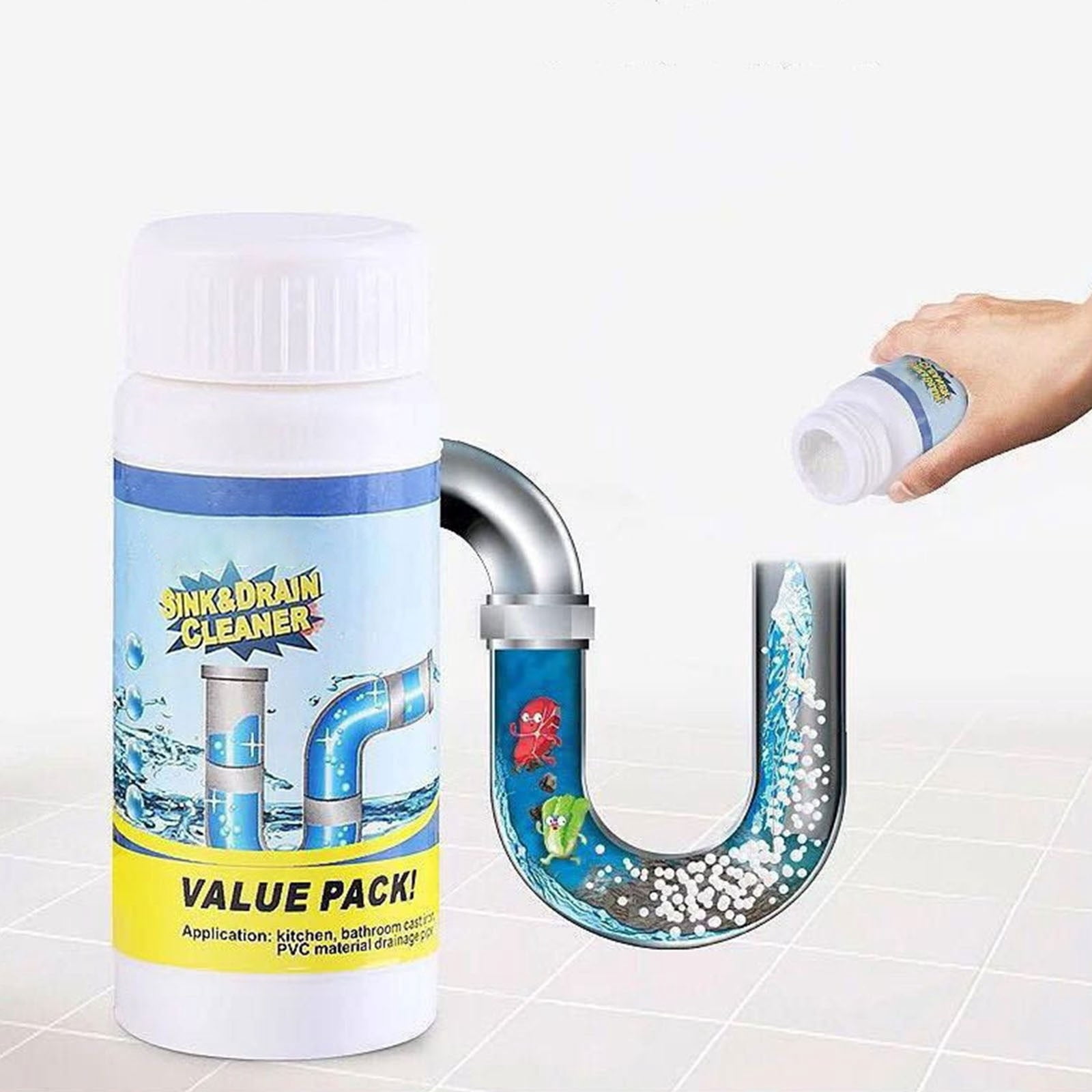 Fast Foam Toilet Cleaner, Powerful Enzyme Drain Clog Remover for Sink ...