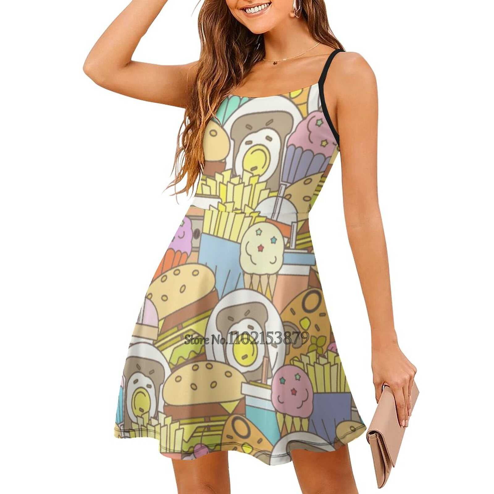 Fast Food Back Lacing Backless Dress Square Neck Dress Sweet Elegant ...