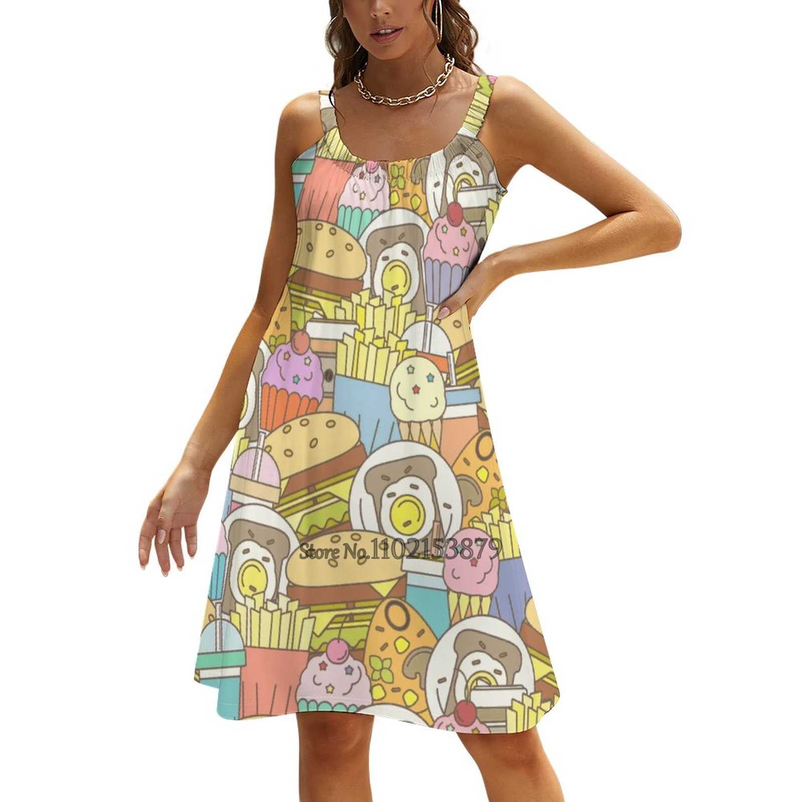 Fast Food Back Lacing Backless Dress Square Neck Dress Sweet Elegant ...