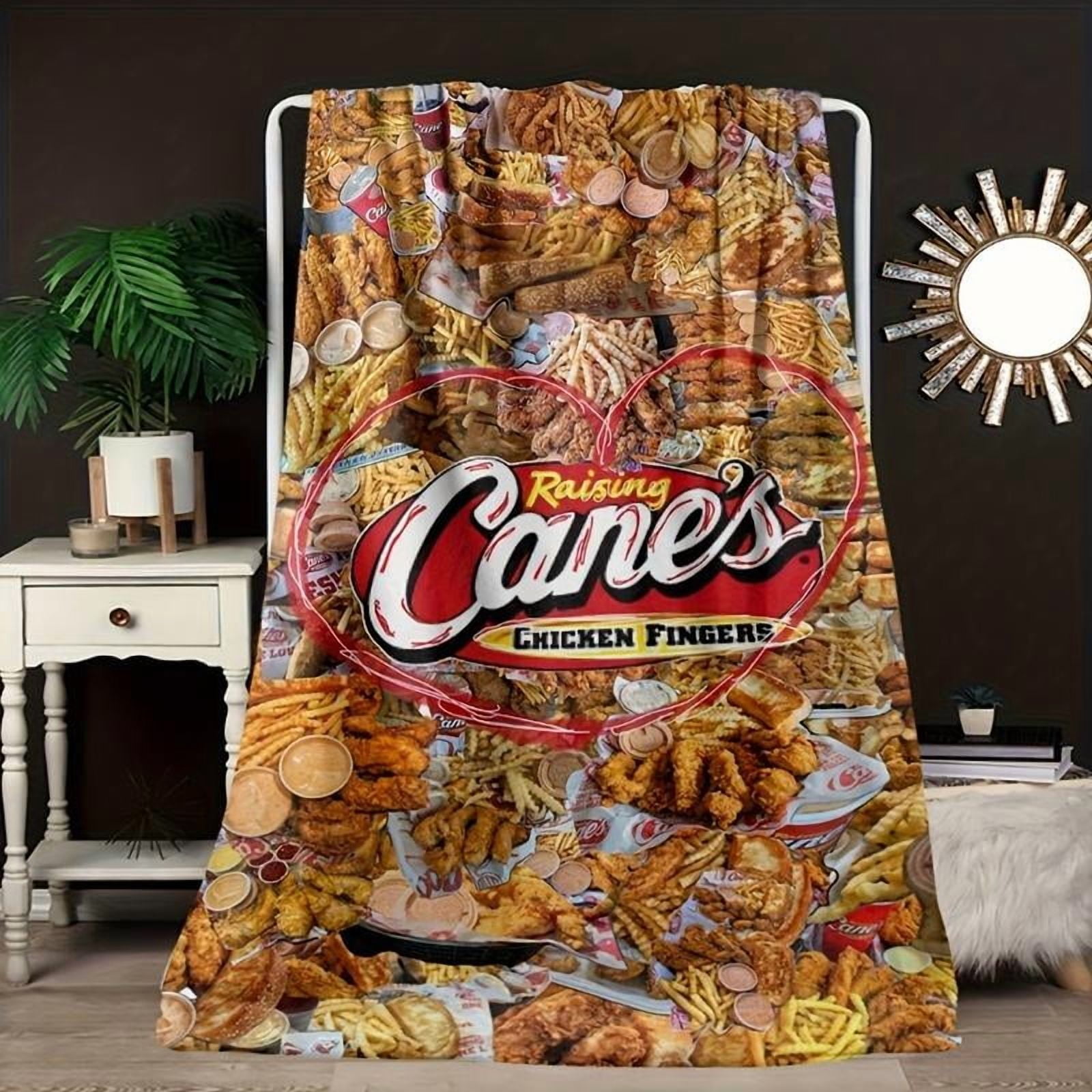 Fast Food Blanket Flannel Polyester Soft Warm All Season Throw Burger ...