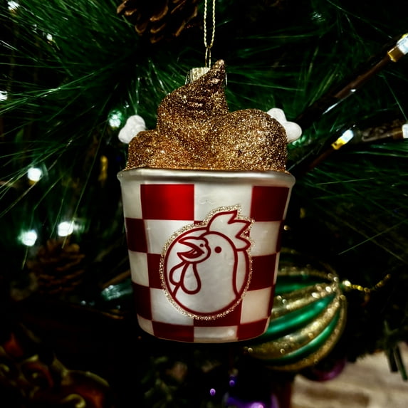 Fast Food Chicken Restaurant Cup Christmas Ornament, Red and White ...