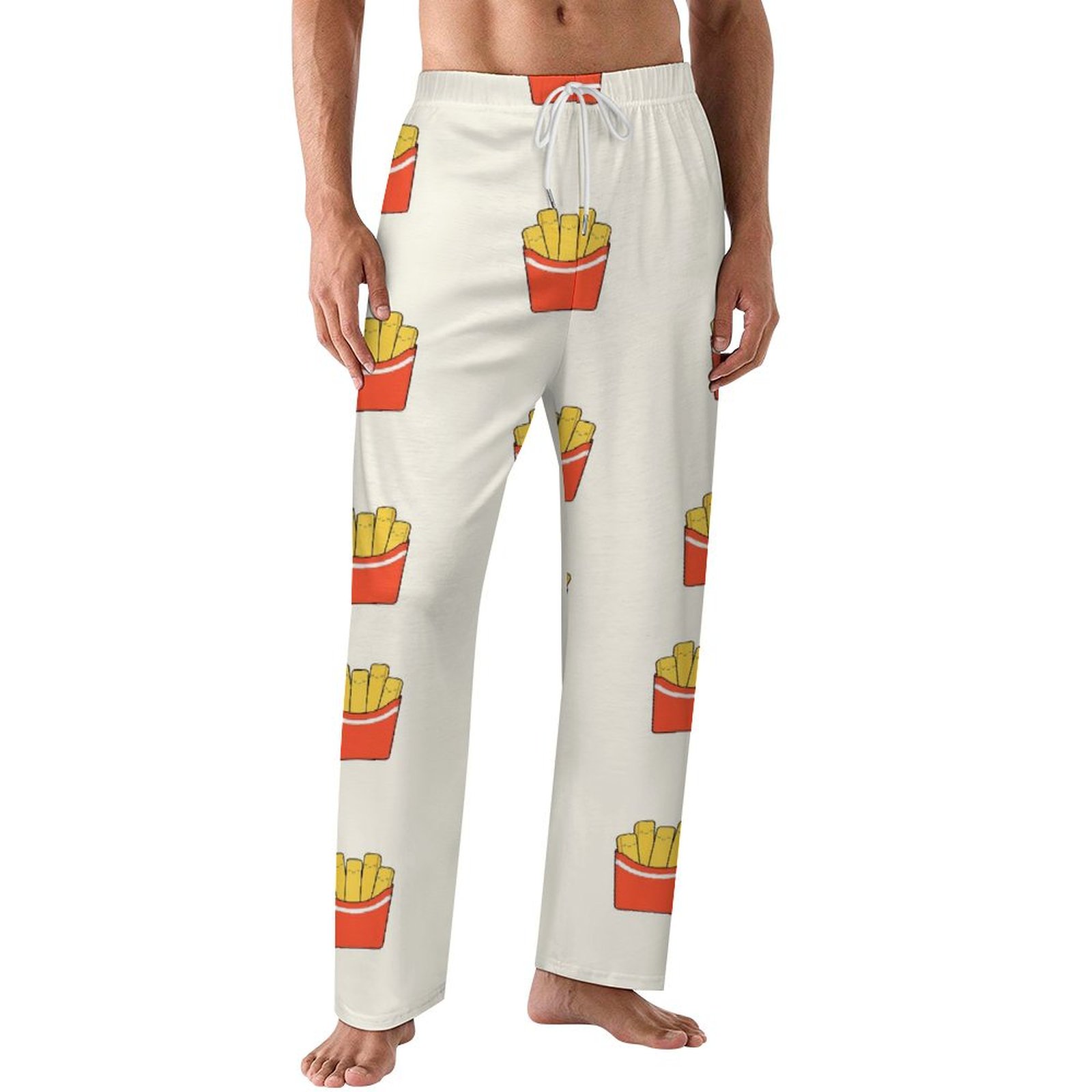 Fast Food French Frie Mens Pajamas Pajama Pants Mens Sleepwear Lounge ...