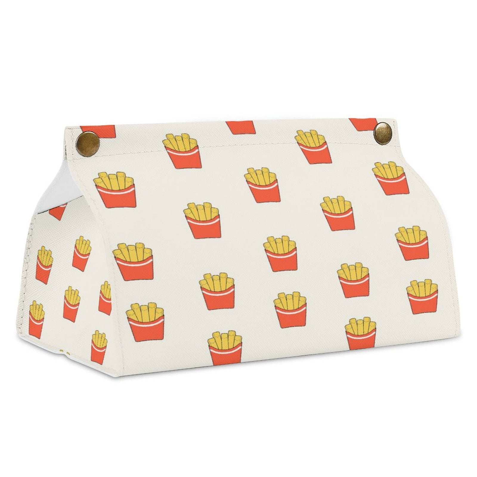 Fast Food French Frie Rectangular PU Leather Tissue Box Paper Napkin ...