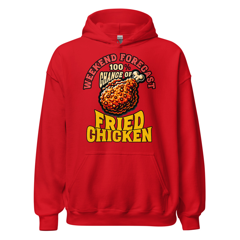 Fast Food Lover Unisex Hoodie, Weekend Forecast 100% Chance of Fried ...