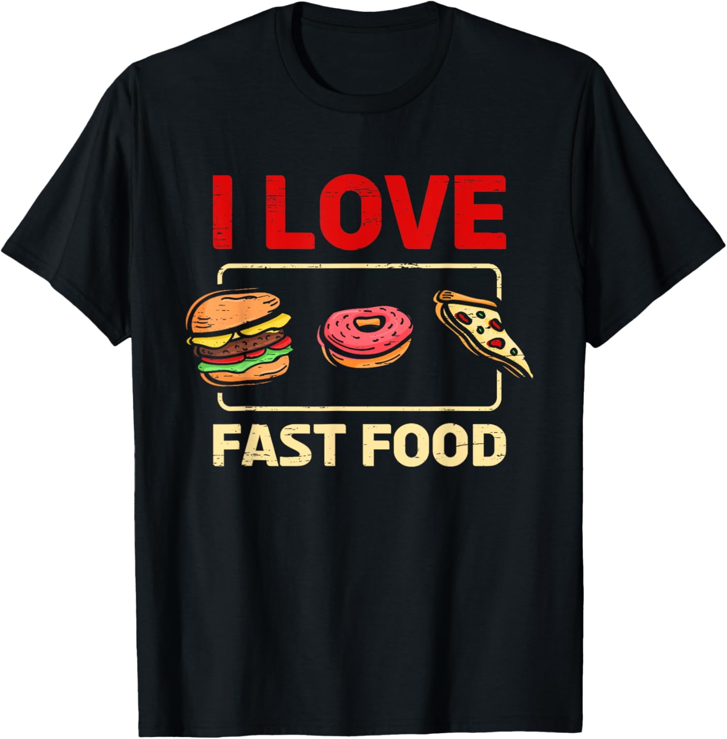 Fast Food Lover for a Fast Food and Hamburger Lover T-Shirt - Walmart.com